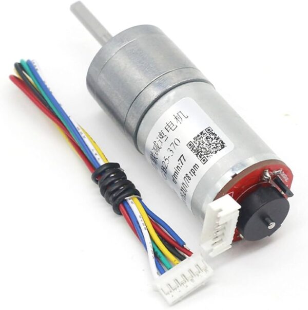12V GA25-370 DC Gear motor with Speed Encode 280 RMP - Projectbasegh